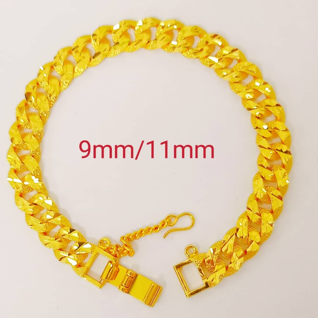 Rantai Tangan(9mm/11mm) 24K Gold Plated | Daraz.lk