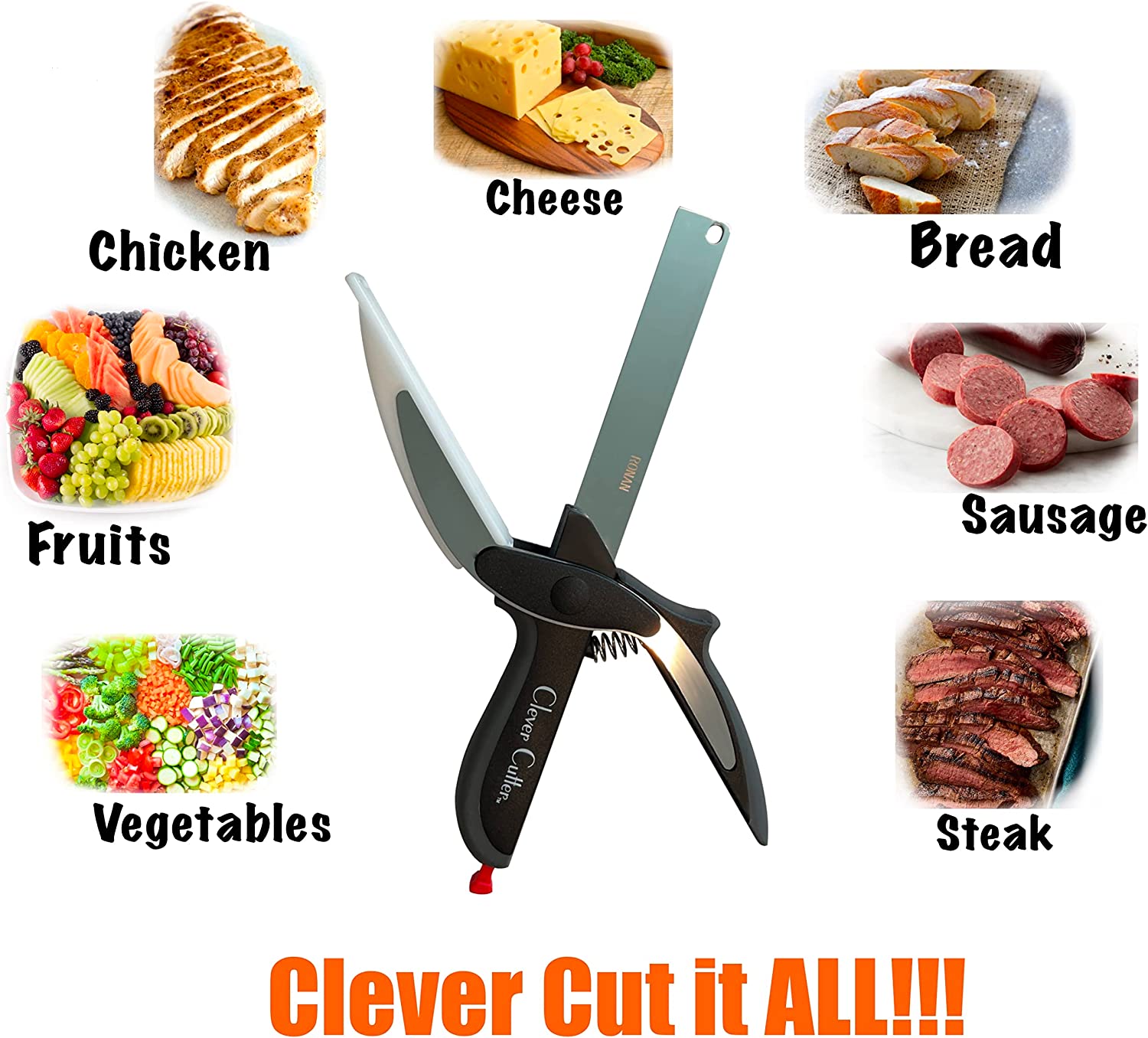 Clever Cutter 2-in-1 Knife & Cutting Board – Quickly Chops Your ...
