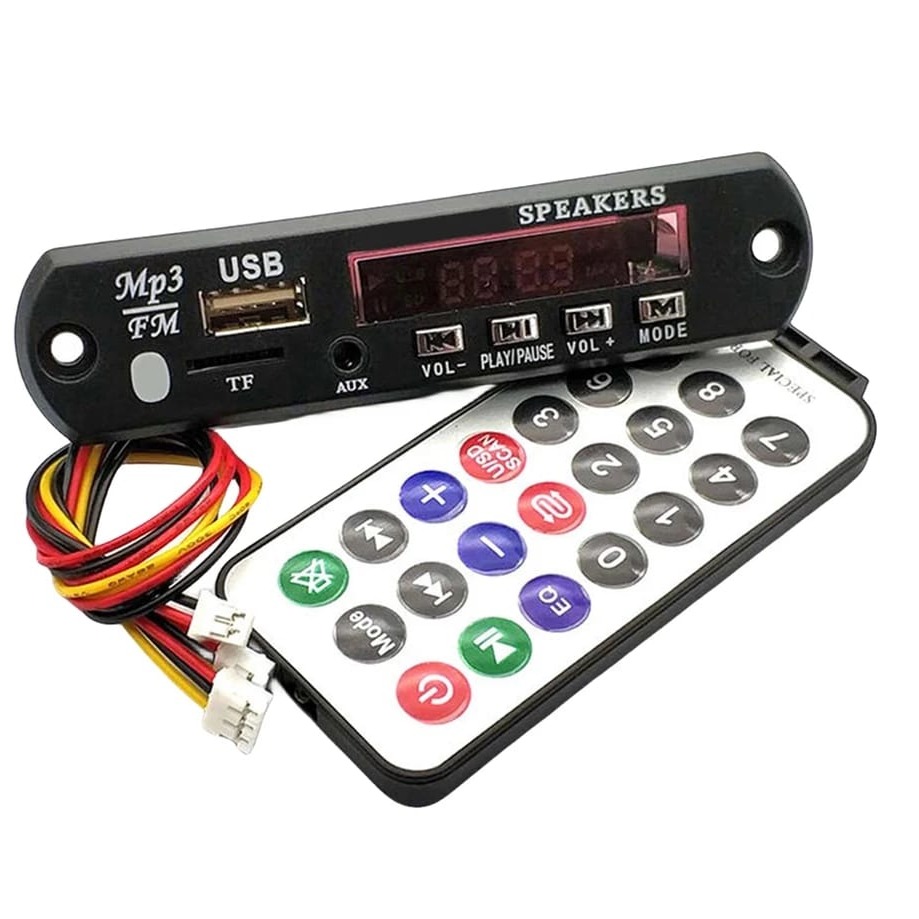Bluetooth MP3 Player Decoder Board IR Remote Wireless Car FM Radio ...
