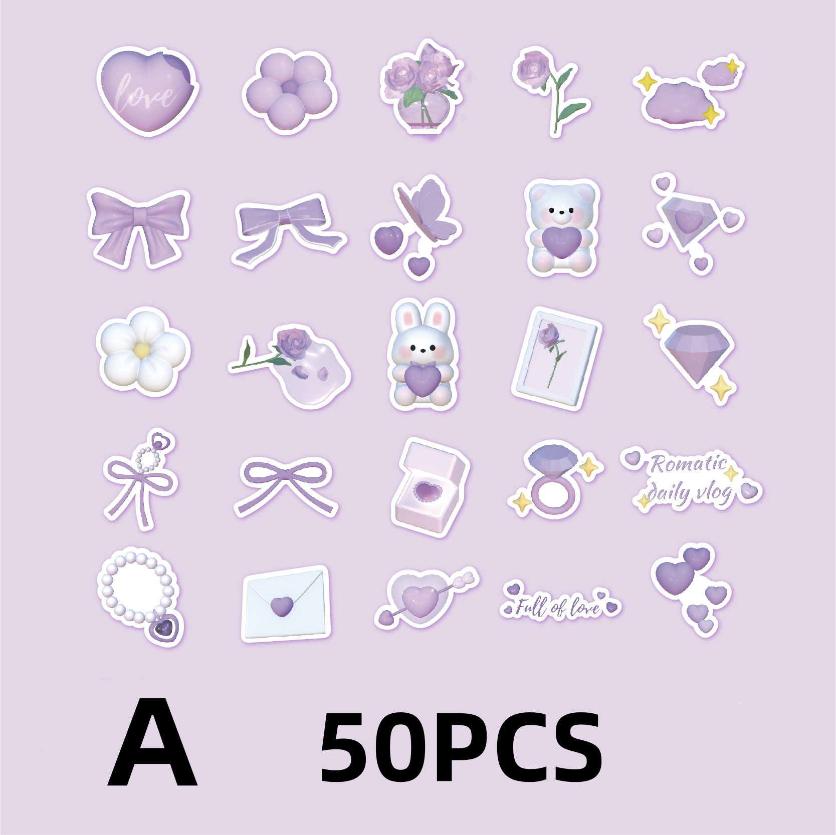 Box Sticker Soft Candy Paradise Series Cute Cartoon Sealing Sticker ...