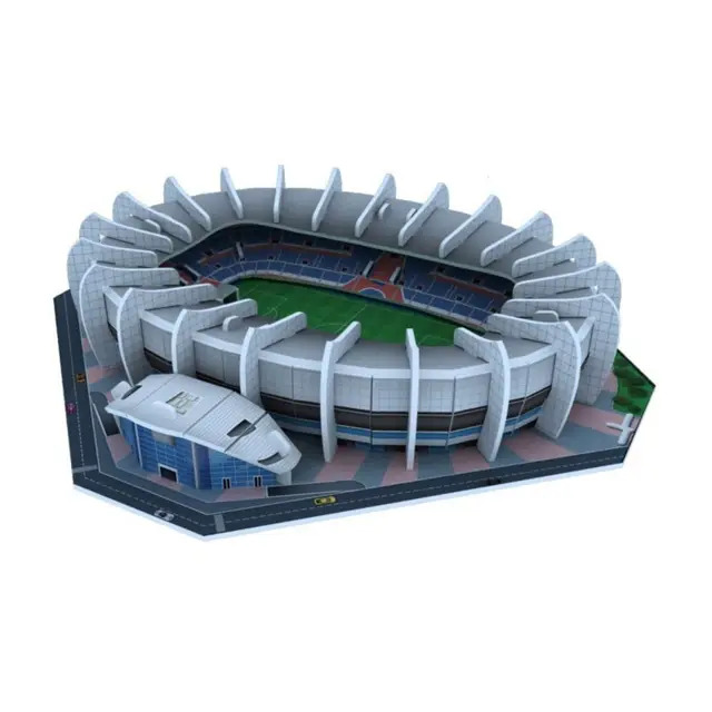 【HOT】 DIY Miniature Football Stadiums Large Model Paper 3D Soccer ...