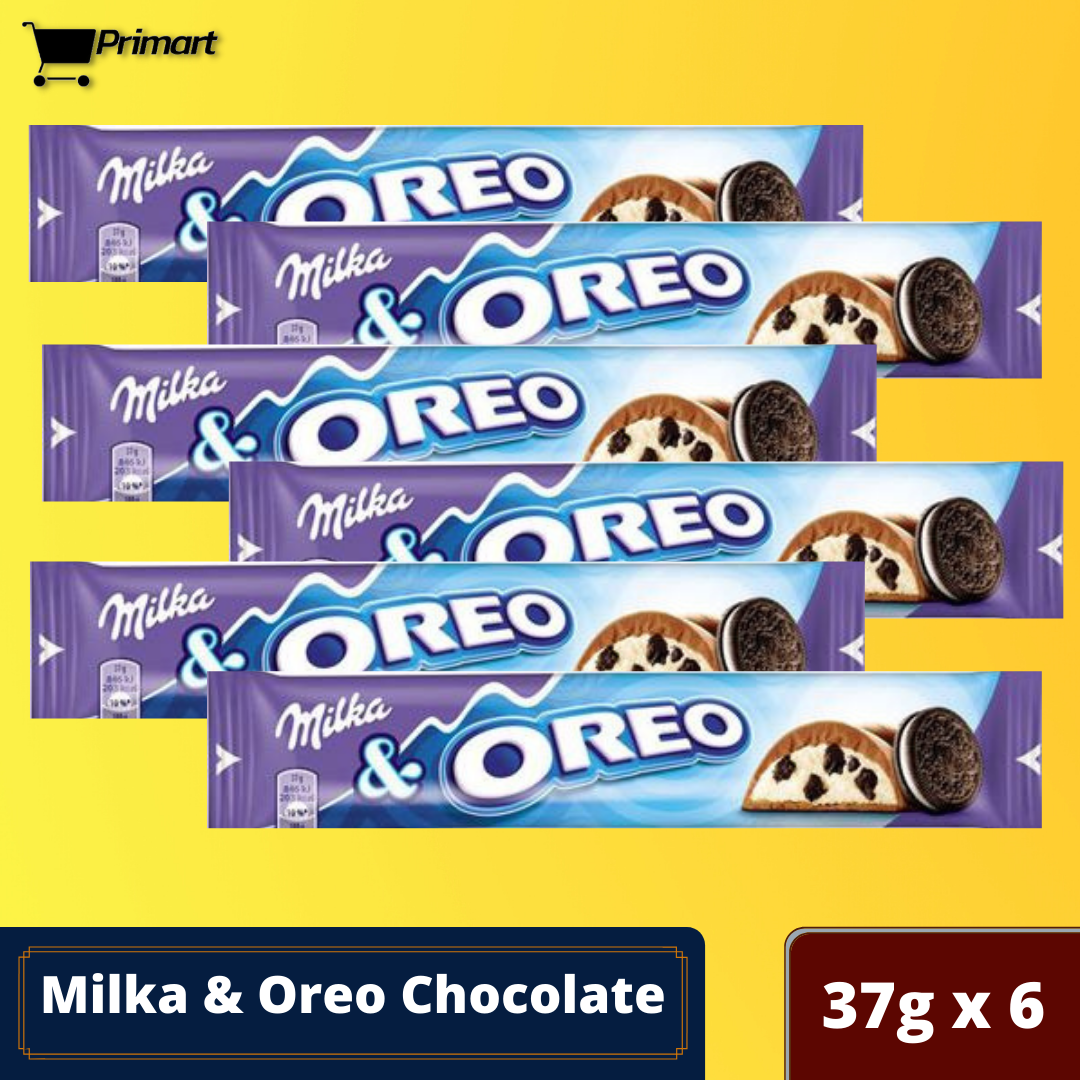 Milka & Oreo Chocolate 37g x 6 | Daraz.lk
