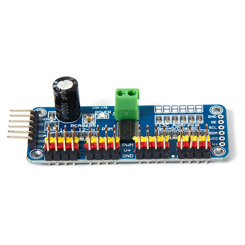16 Channel 12-bit PWM Servo motor Driver I2C Module Compatible With ... 16 Channel 12-bit PWM Servo motor Driver I2C Module Compatible With ...