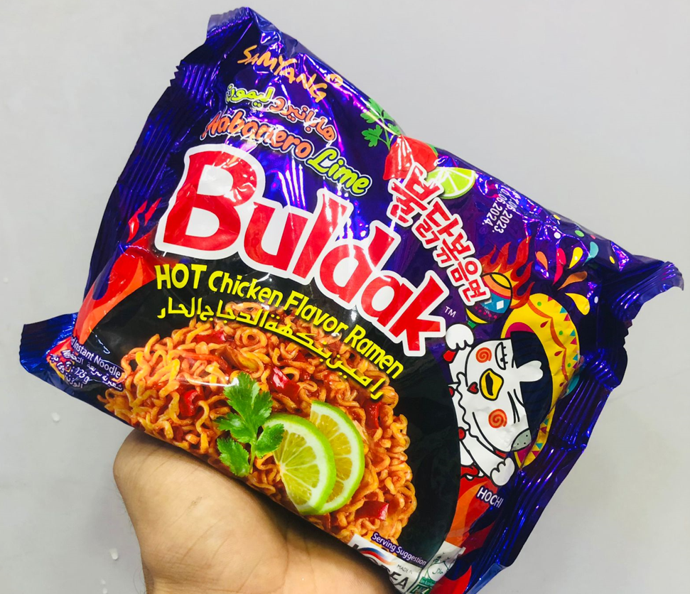 Ramen Buldak Habanero Lime Flavour - Instant Noodles - Samyang 140g ...