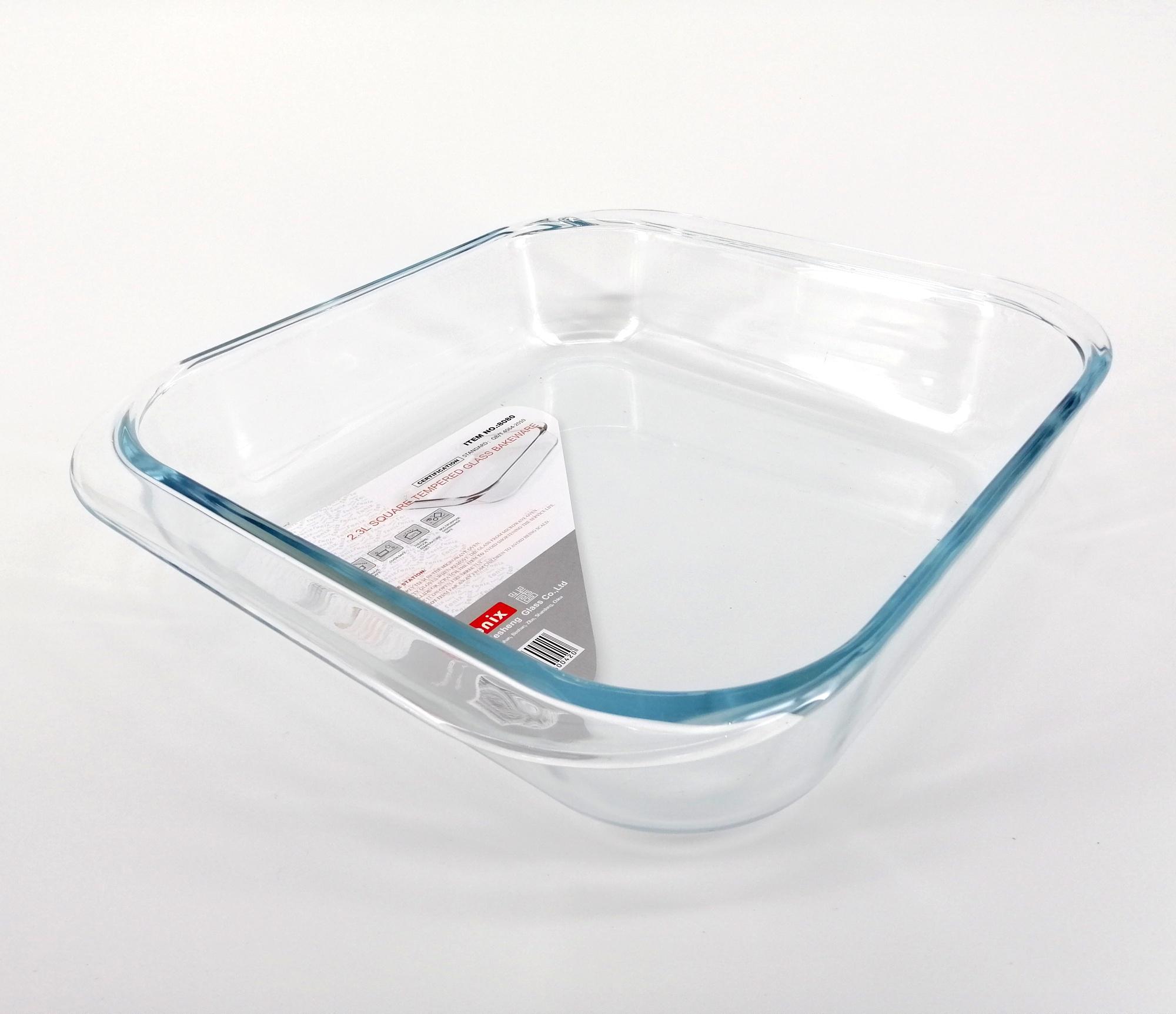 Fenix Square Glass Dish Bowl, 2.3L | Daraz.lk
