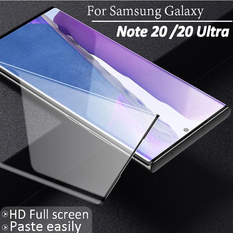 For Samsung Galaxy Note 20 / Ultra Full Screen Coverage Curved Tempered ...