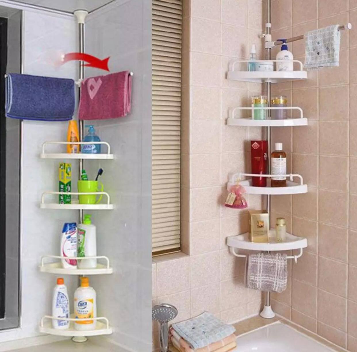 Multi Corner Shelf / Multi Corner Bathroom Shelf | Daraz.lk