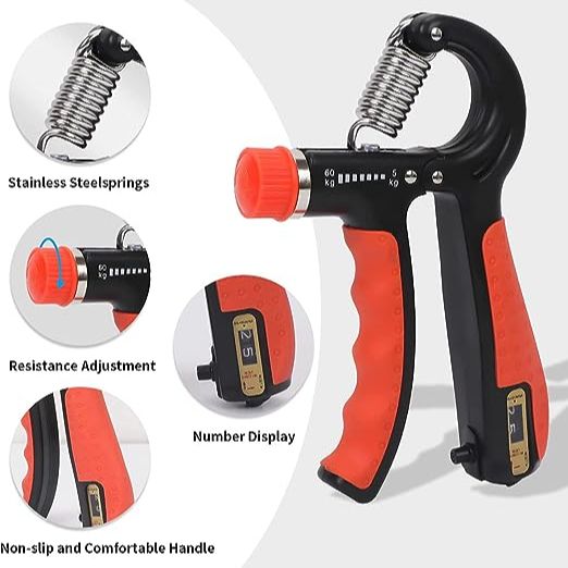 Hight Quality Hand Gripper - Hand Gripper 60 kg with Counter | Forearm ...