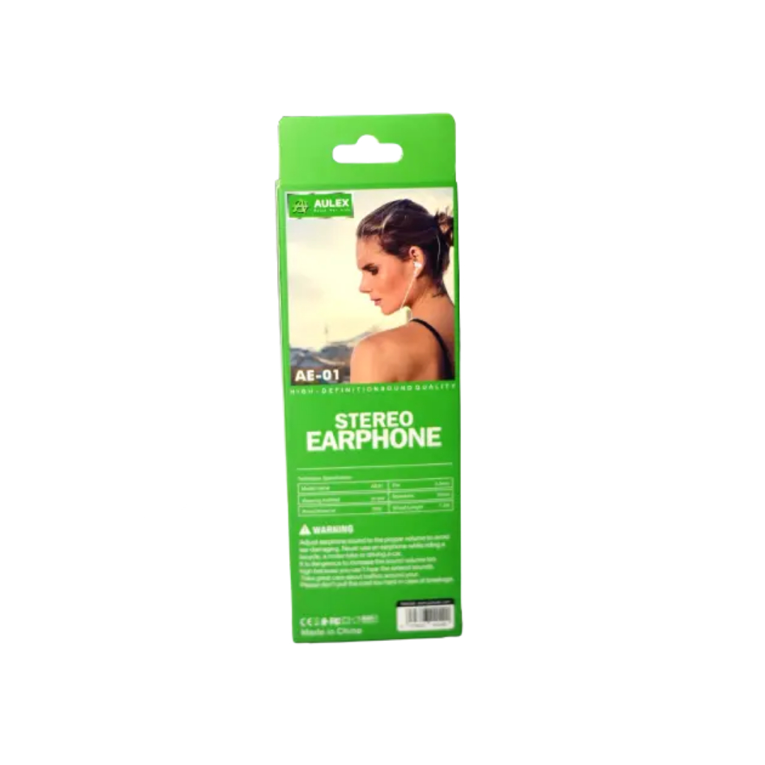 AULEX Heavy Bass Earphone AE01 3.5MM earphone | Daraz.lk
