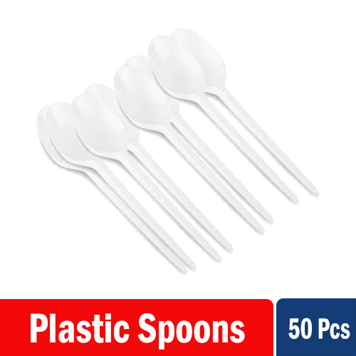 Plastic Disposable Spoon Pack - 50 Pcs | Daraz.lk