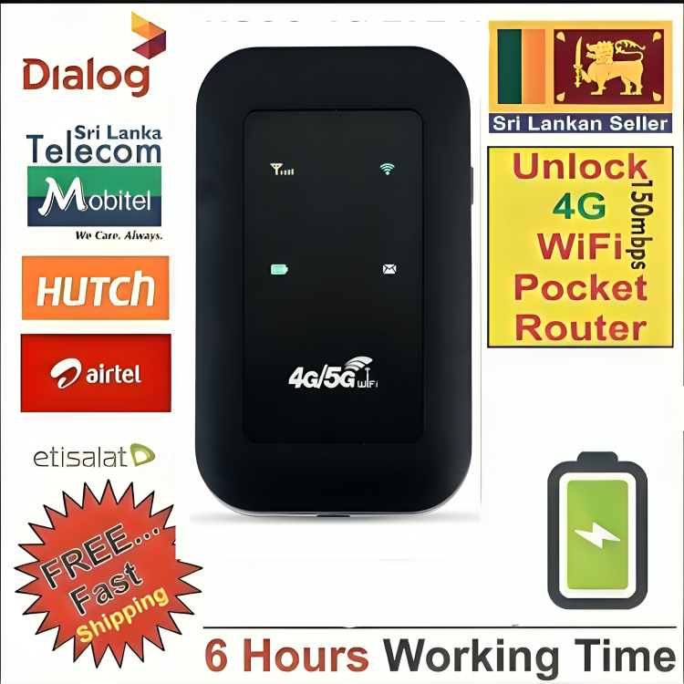 4G Pocket Wifi Router 150Mbps Modem Mobile WiFi Hotspot Wireless Mifi ...