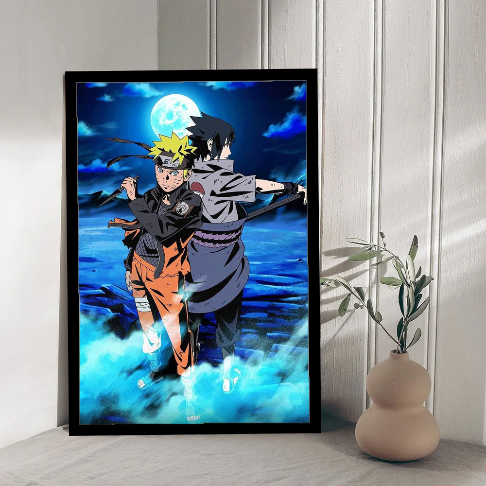 A4 Sized Poster Naruto Japanese Anime Manga Wall Posters PVC Framed ...