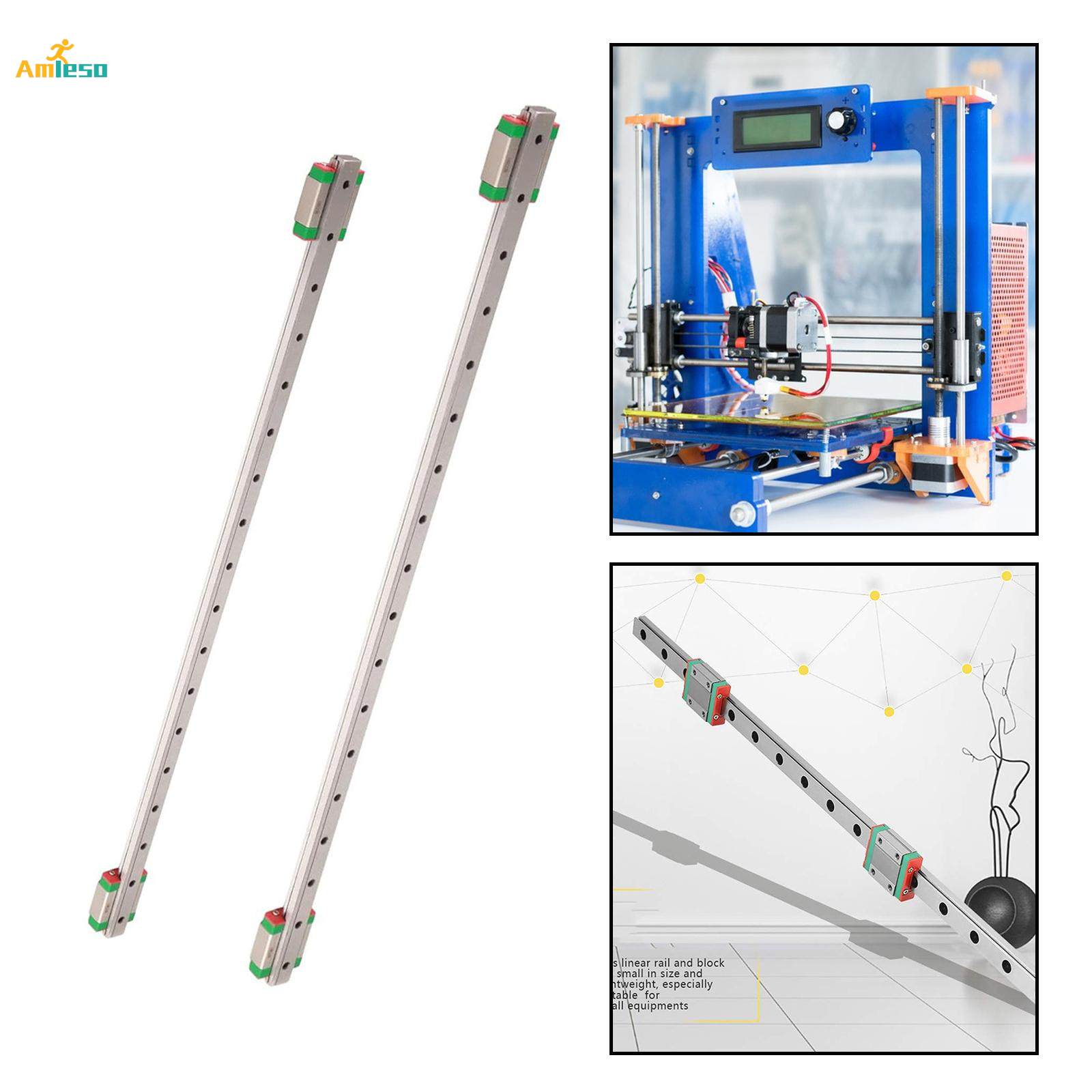 Miniature Linear Rail Guide With 2Pcs Mgn12B Carriage Block 4 point ...