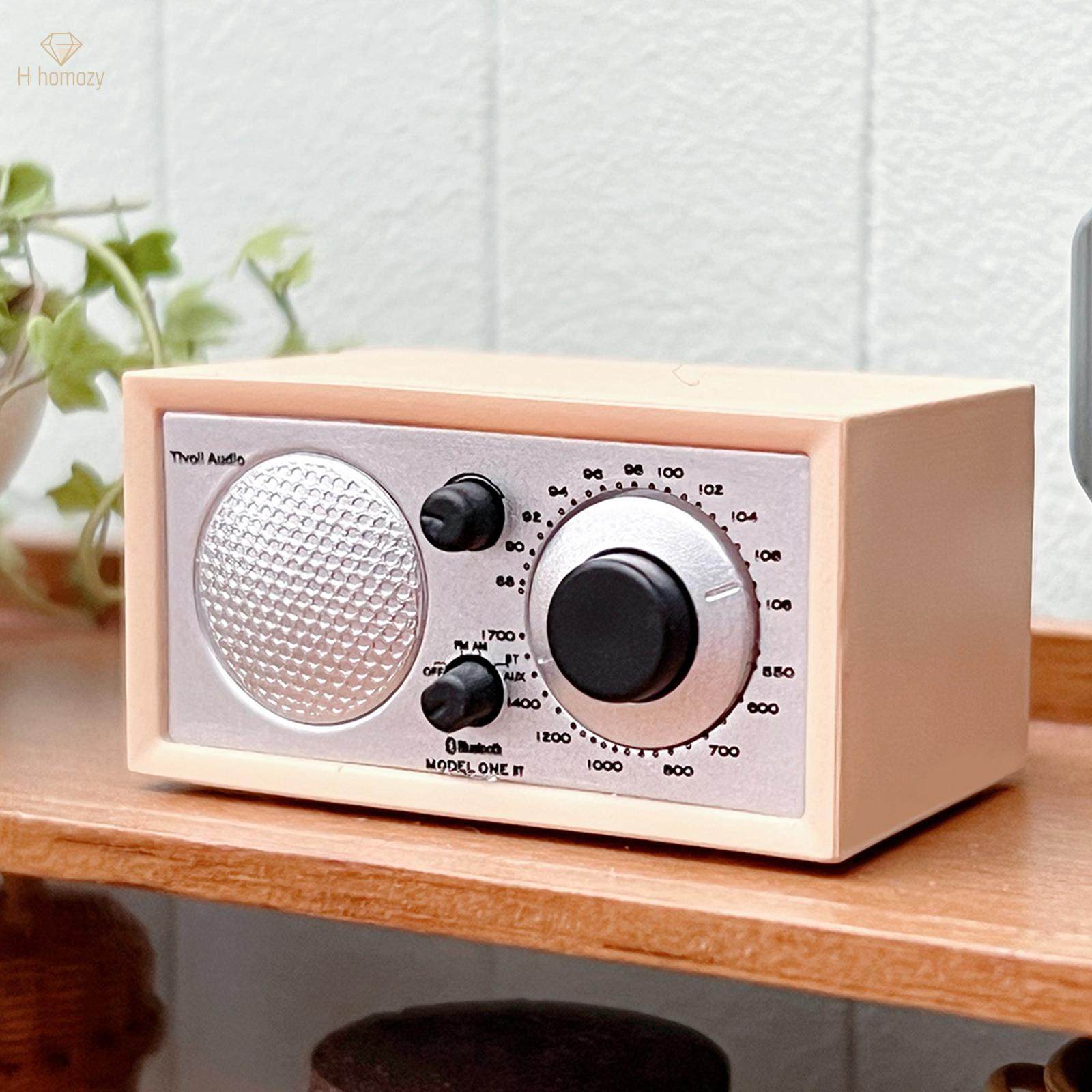 Dollhouse Radio Toys 1/6 Scale Mini Radio Model for Bedroom Study Decor ...