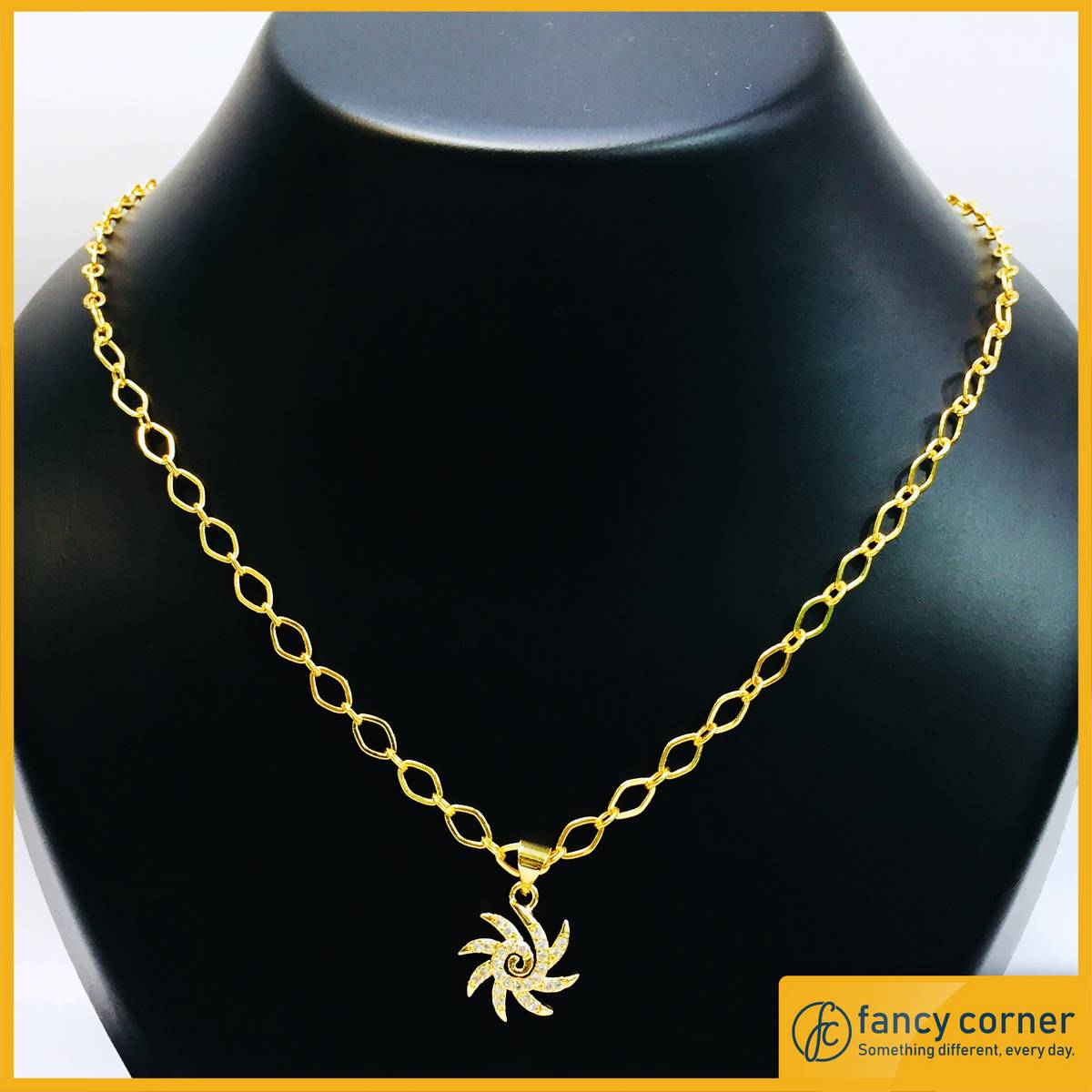 Chain golde Plated 18 inch Guarantee Chain with pendant Necklace for ...