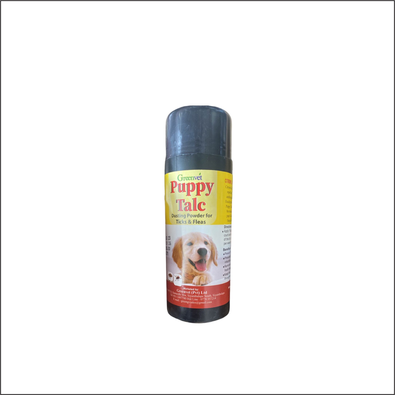 Green Vet Puppy Talc For Ticks & Fleas 90g | Daraz.lk