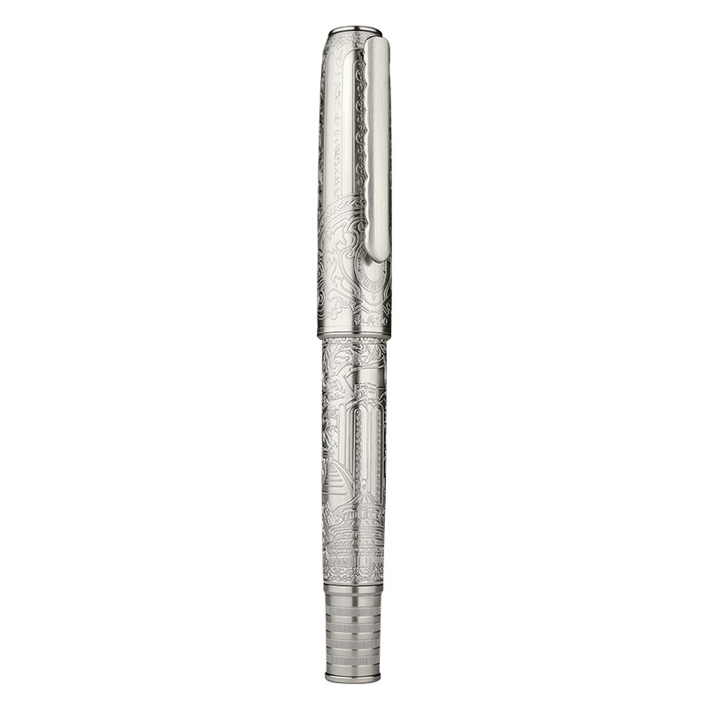 LT Hongdian 100 Full Copper Wire Drawing Fountain Pen Large Capacity ...