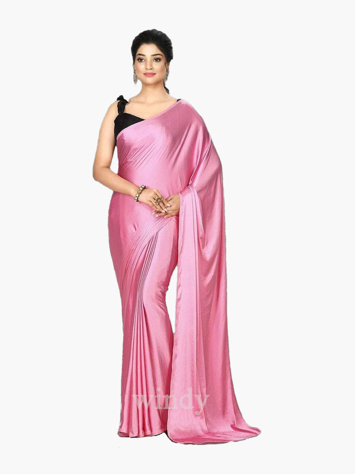 Valentina Saree With Bluse Piece For Wedding And Function | Daraz.lk