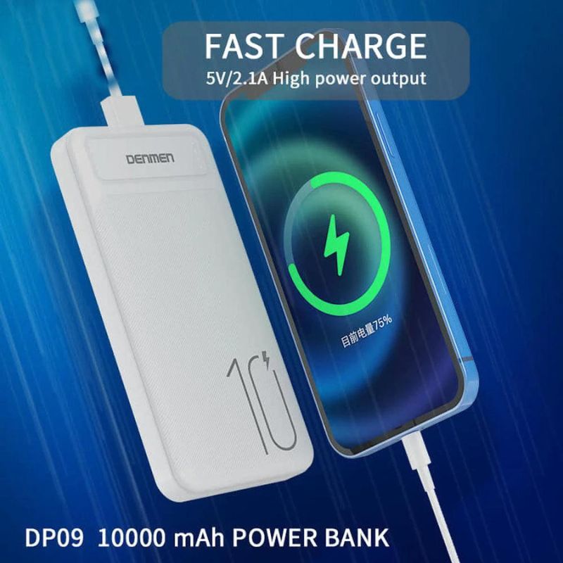 Denmen DP09 10000mAh Power Bank with Dual Input & Output | Daraz.lk