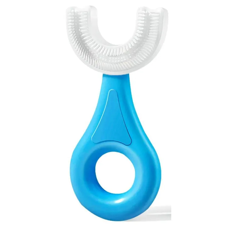 U Shaped Toothbrush Kids,Food Grade Silicone Head,All Round Oral ...