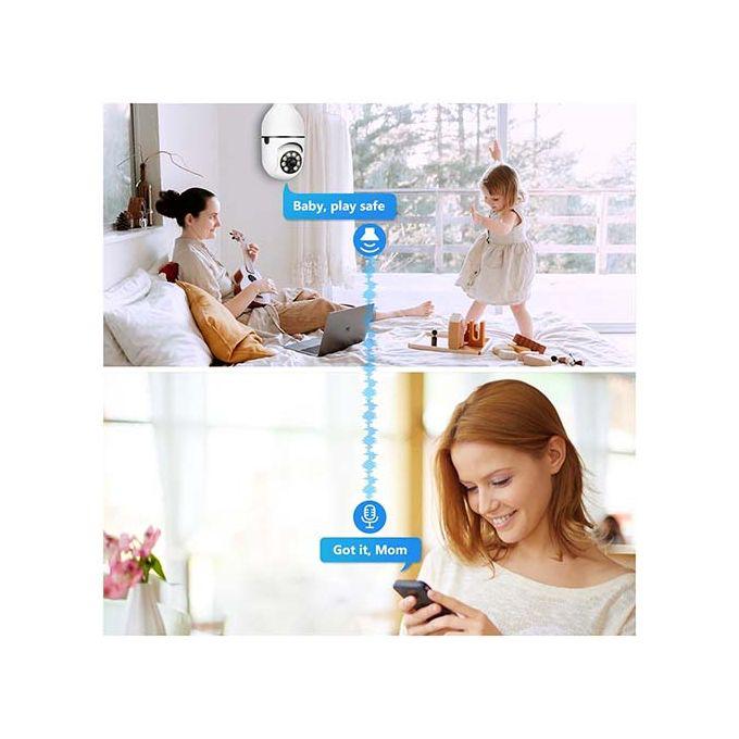 WIFI Camera 4K 360 1080P E27 WiFi IP PTZ Security Surveillance Camera ...