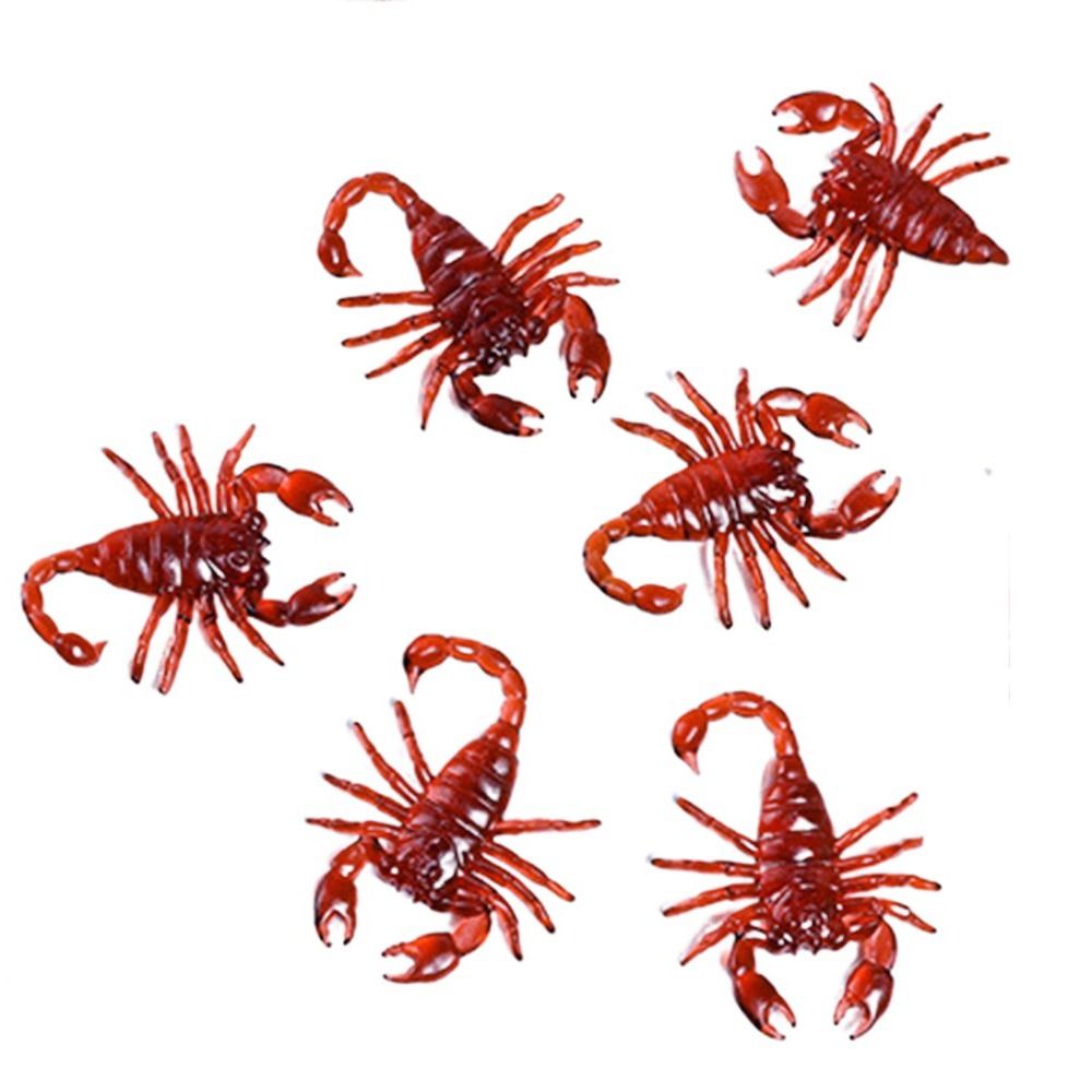 10Pcs/set Fantastic Scorpion Simulation Fake Rubber Cockroach Gecko ...