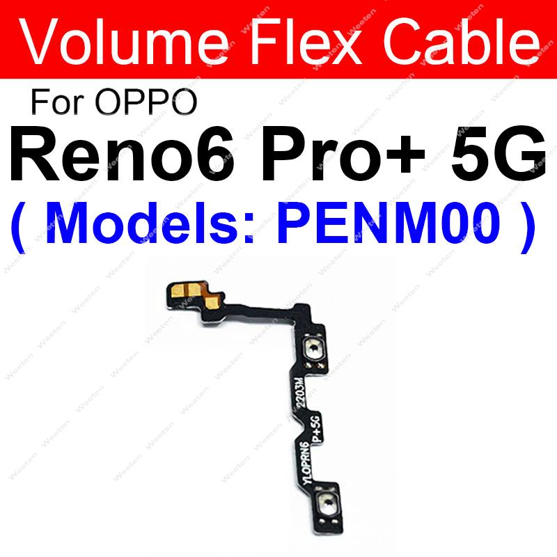 Power Volume Flex Cable For OPPO Reno 5 6 Pro Plus Pro+ 6 Lite 4G 5G ...