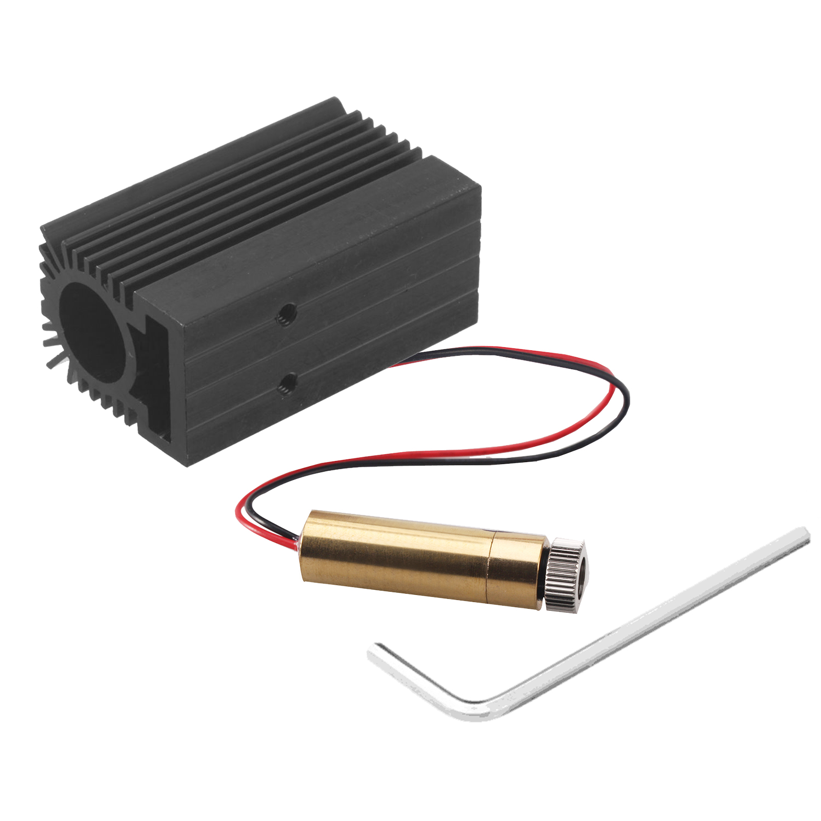 1000mW 405nm Violet Light Laser Head for DIY Carving Engraving Machine Engraver Accessory with ...