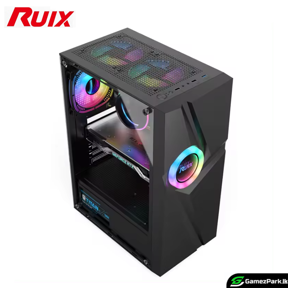 RUIX Shenwei RGB Brand New Gaming Side Glass PC Casing | Daraz.lk