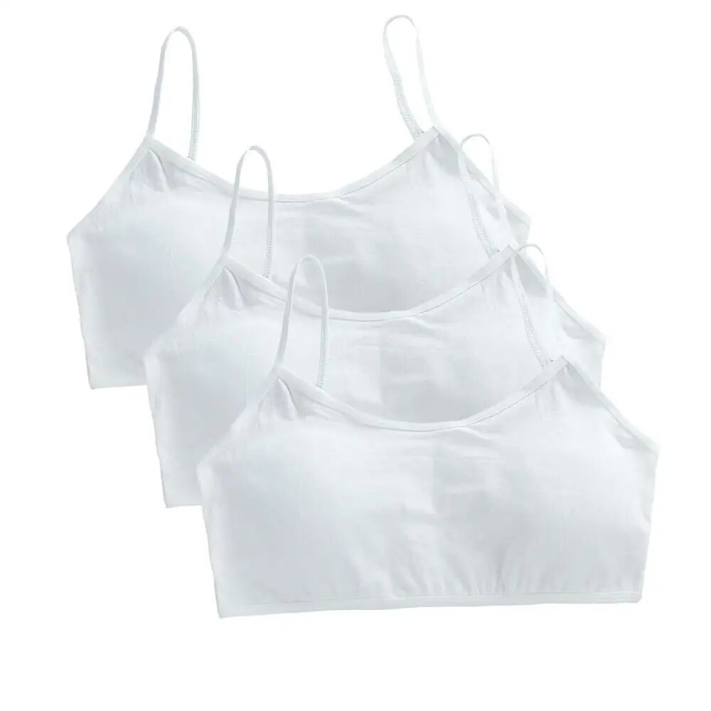 3pcs Teenage Girls Small Bras Young Children Underwears Student Girls ...