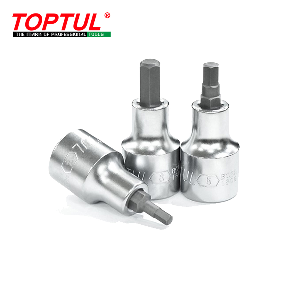 Toptul Hex Bit Sockets - 1/2" - CR-V - Multiple Sizes Available | Daraz.lk