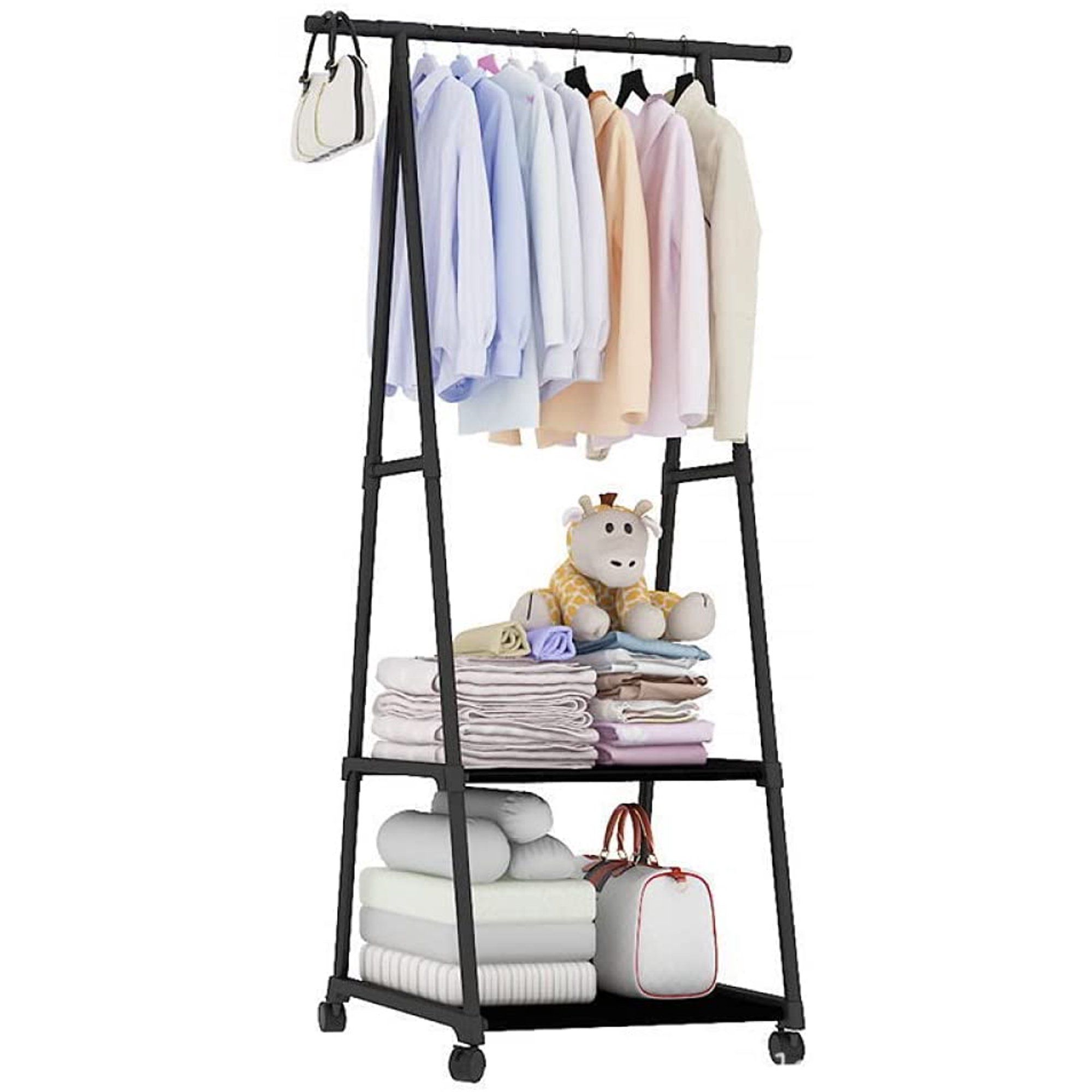 Multifunction Clothes Hanger Triangle Coat Rack Removable Bedroom ...