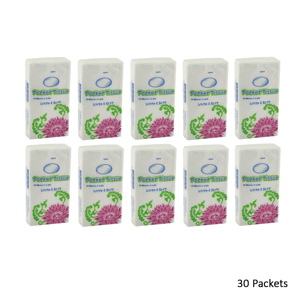 30 Packs of Pocket Tissues | Daraz.lk