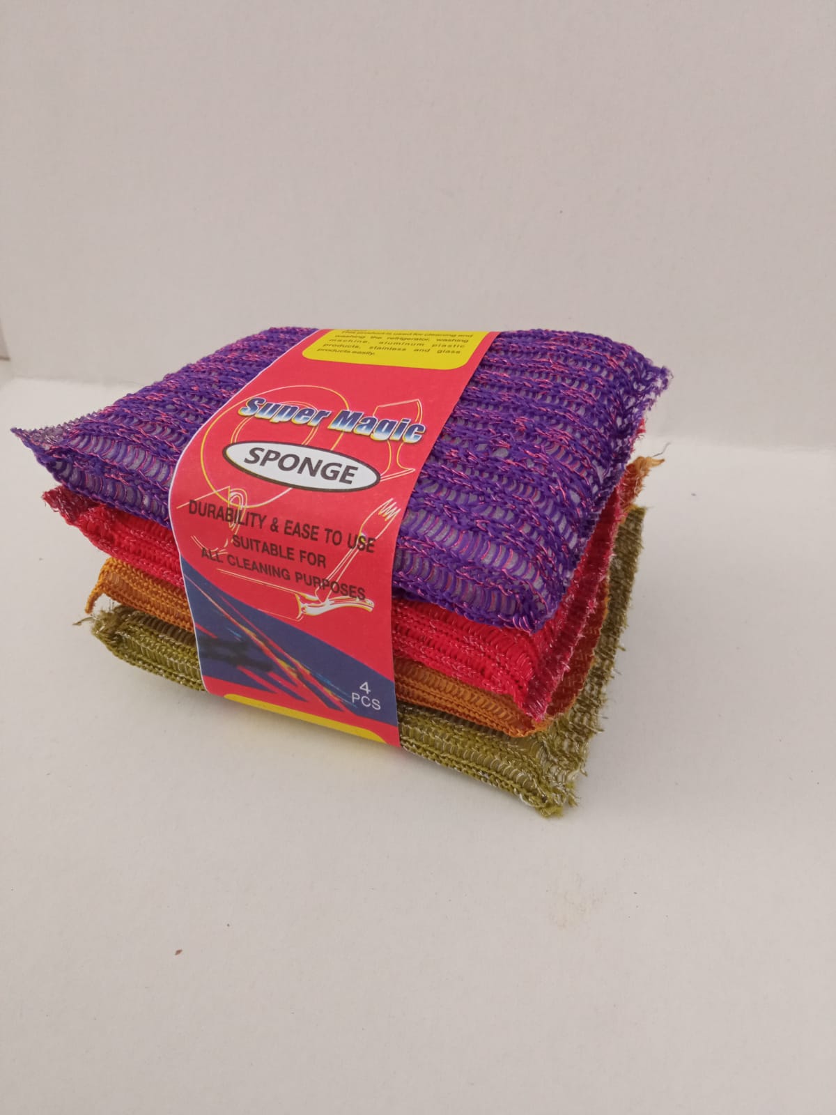 4 pcs Double Sided Kitchen Cleaning Magic Sponge Kitchen Cleaning ...