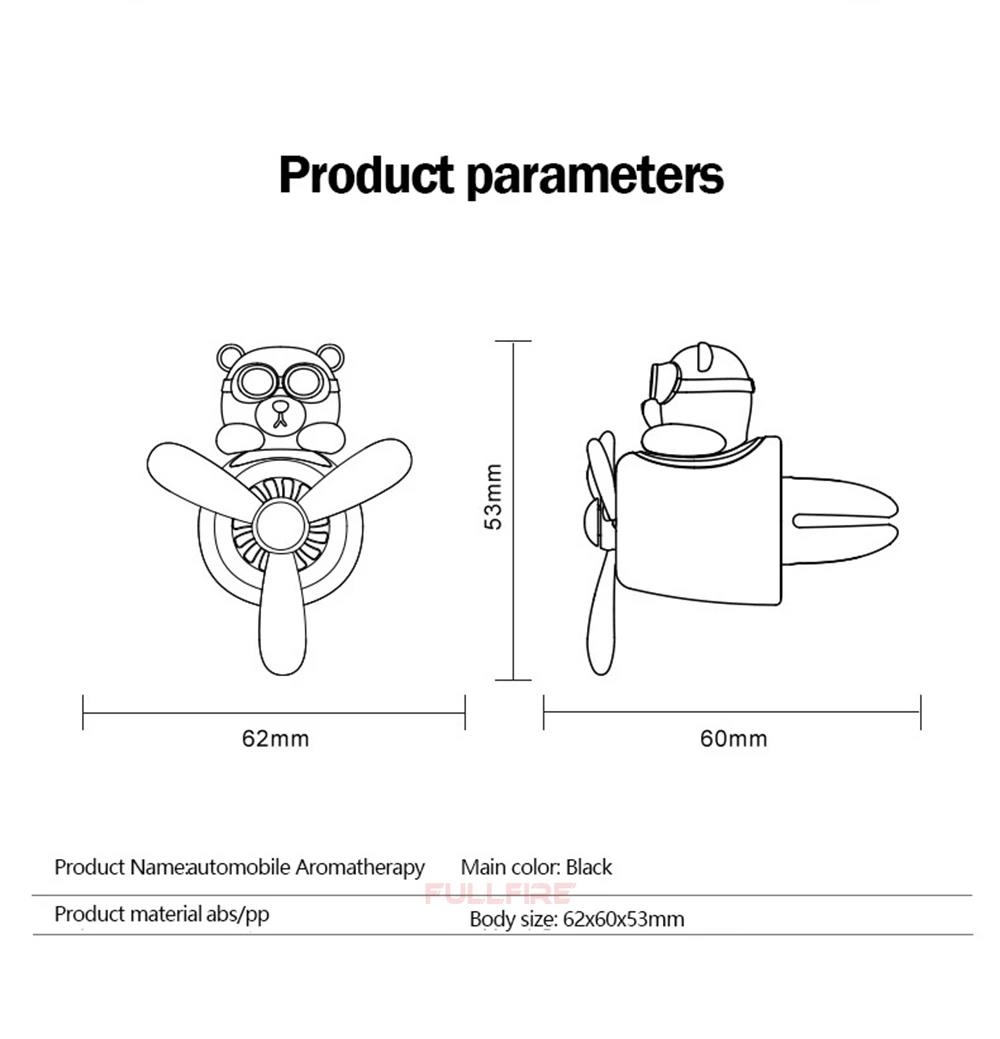 NEW Harco Bear Car AC Aroma Diffuser Car Air Freshener Anime Air ...