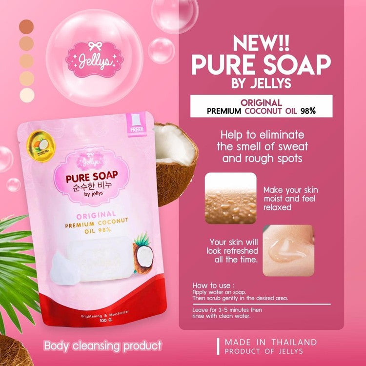 Jelly Pure Soap Made in Thailand 100g FREE With Whip Net psp | Daraz.lk