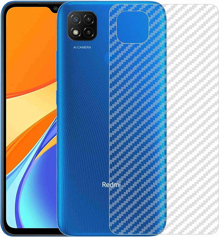 Carbon fiber Transparent back sticker for Redmi 9C | Daraz.lk