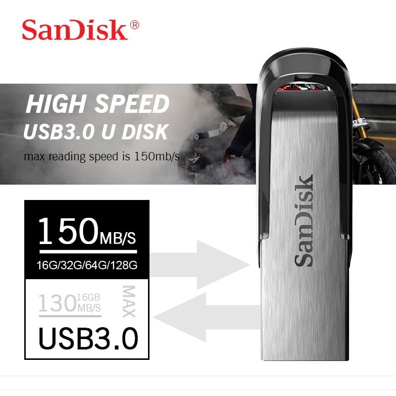 Genuine SanDisk CZ73 Ultra Flair USB 3.0 Flash Drive 32GB 64GB 128GB ...