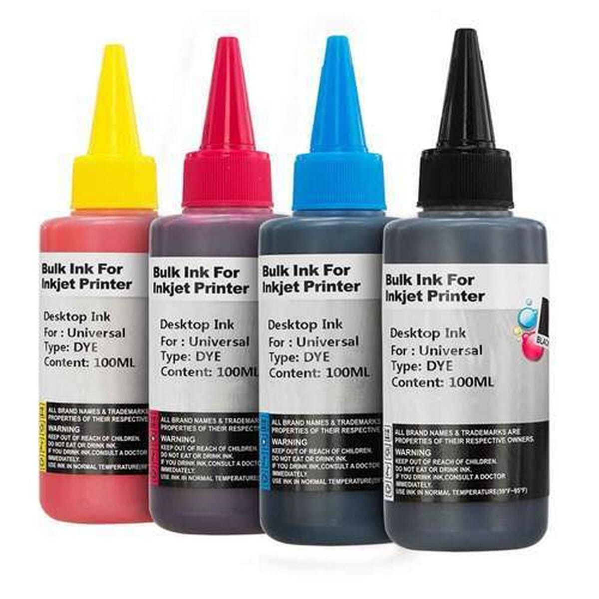 100ml Blue/ Pink / Yellow Bulk Ink Bottles for Epson HP Brother Canon ...