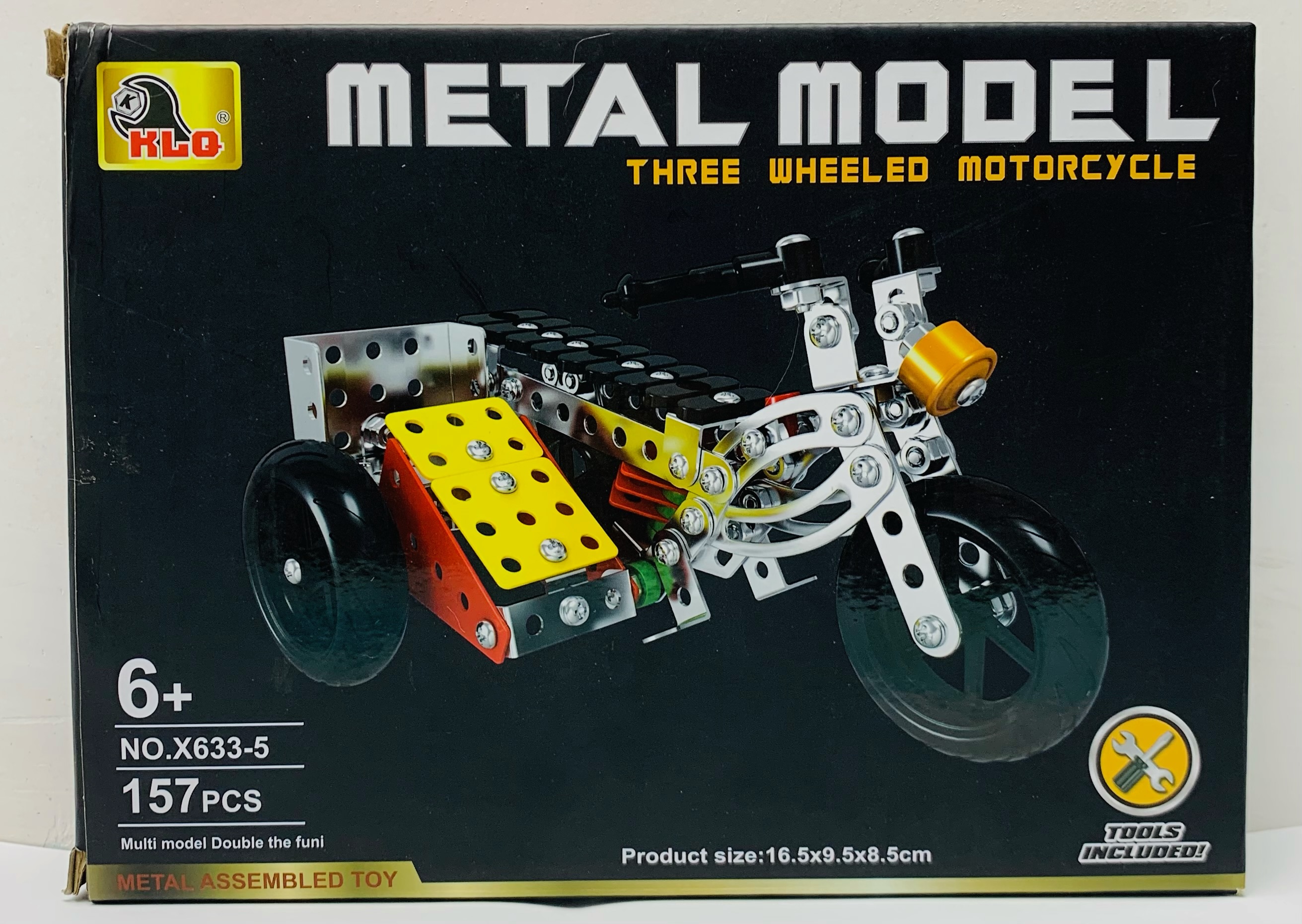 DIY Metal Model - Three Wheeled Motorcycle 157 Pieces Metal Building ...