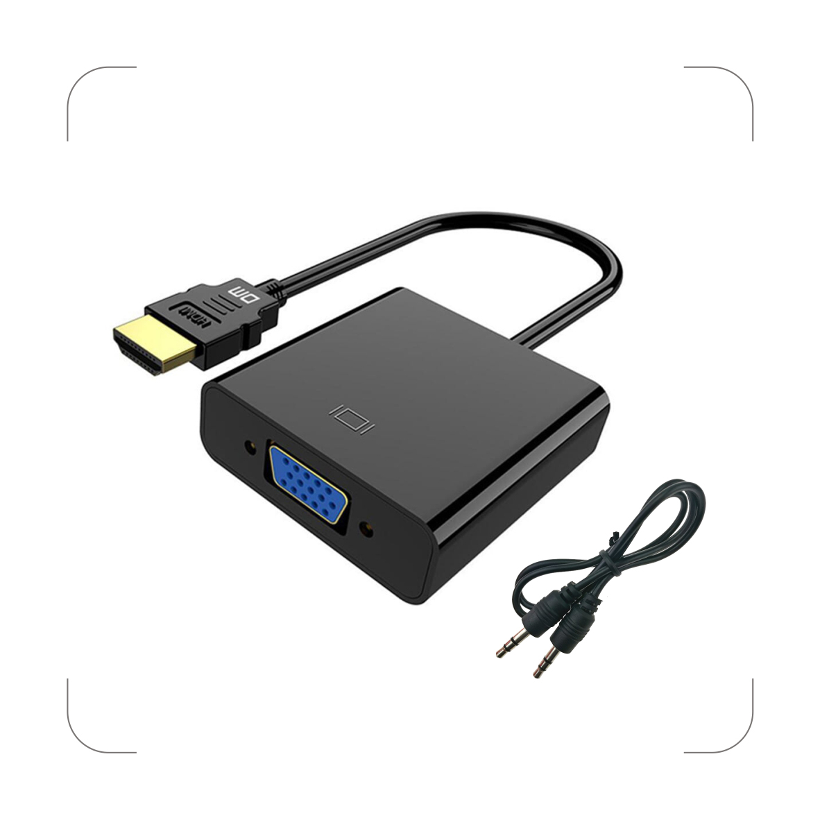 DM HDMI TO VGA Converter With Audio Out | Daraz.lk