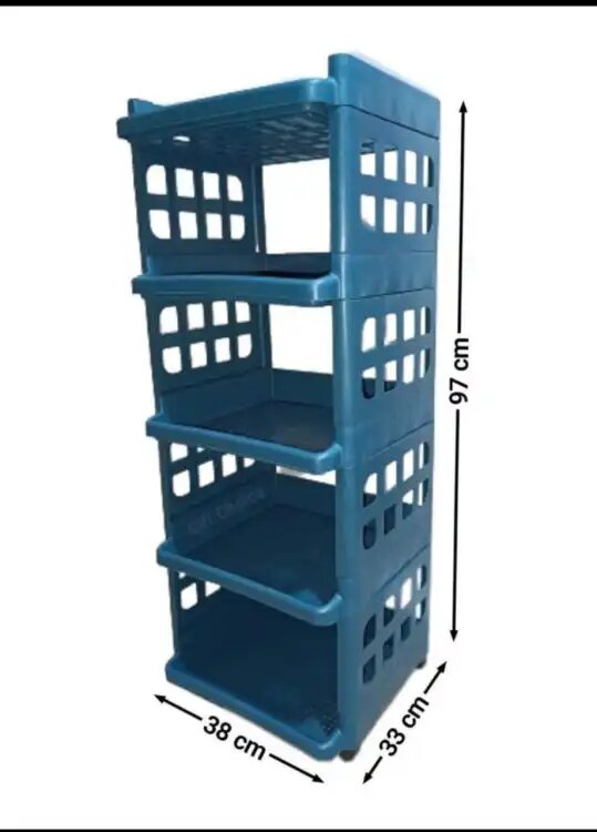 5 Layer Plastic Storage Rack, Book Shelf, Storage Rack for Home ...