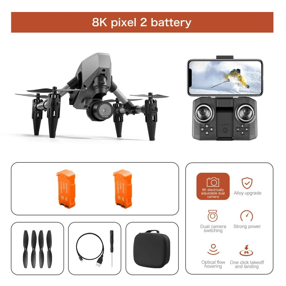 XD1 PRO Mini Drone Professional Dual Camera Optical Stream WIFI ...