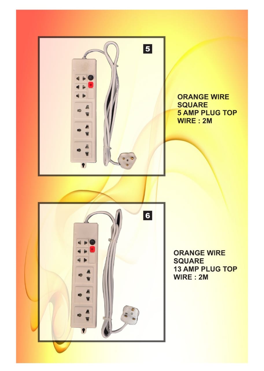 Extenson Wire cord 2m/ Multi Plug,Socket/wire Code (5A)/wire Code ...