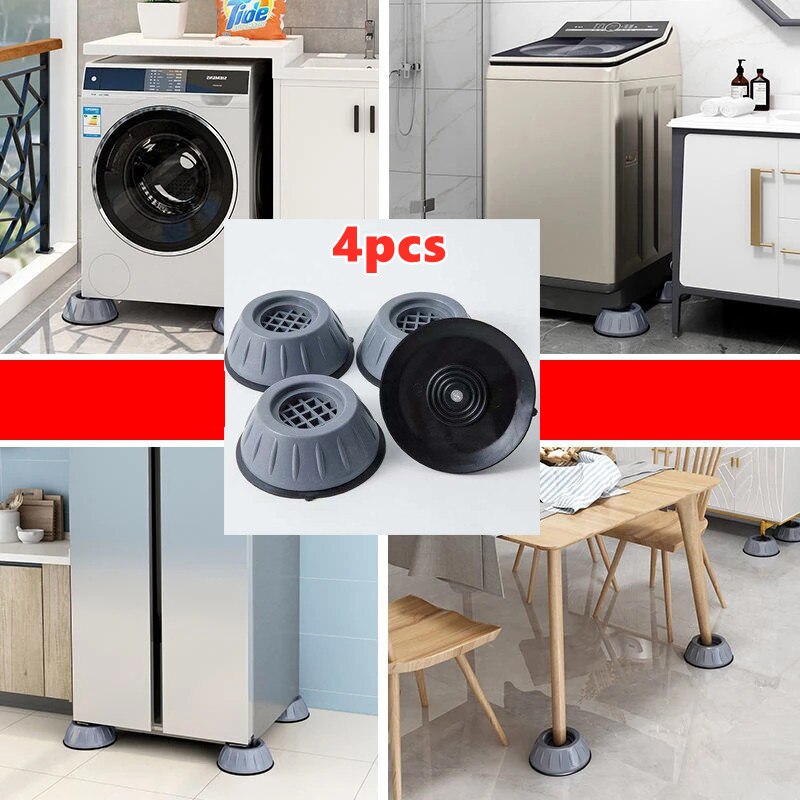 4pcs/set Anti Vibration Feet Pads Washing Machine Rubber Mat Dryer ...