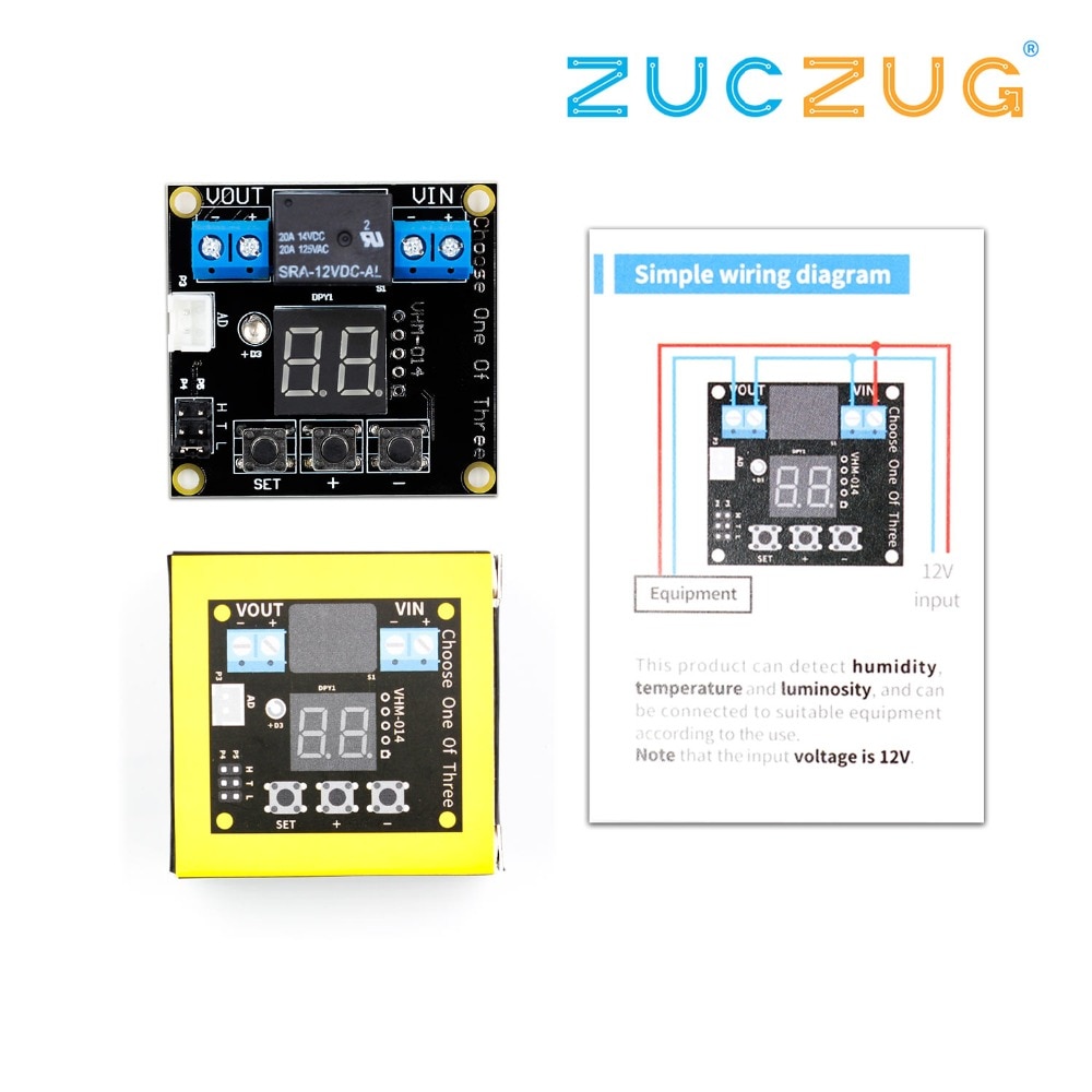 【happy one】Humidity Controller Sensor Module 20-99%RH Automatic Control ...