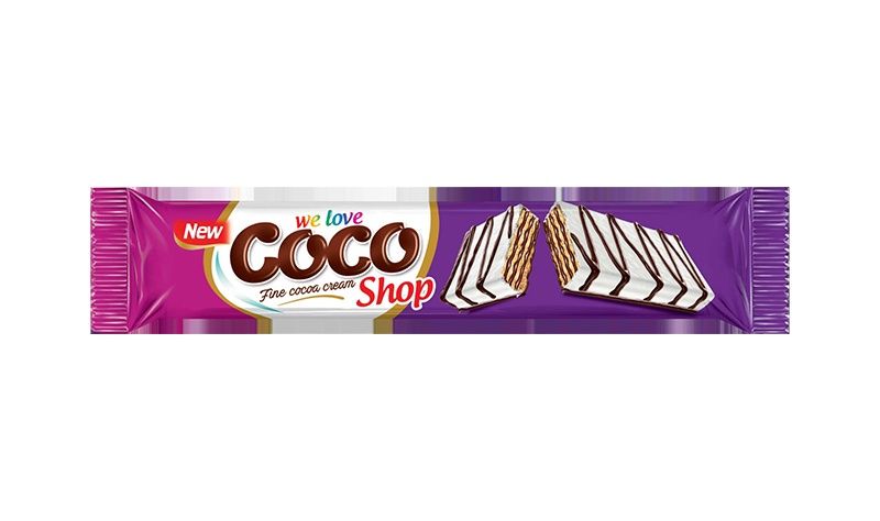 Coco Shop Kokolin and White Kokolin Coated Cocoa Pattern Wafer ...