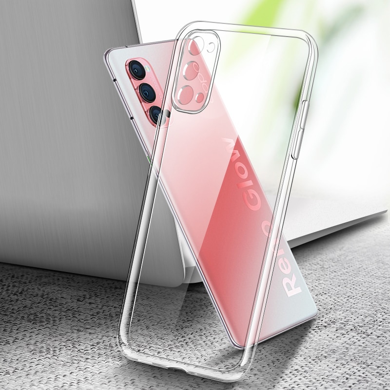 Transparent Back Cover for OPPO Reno 4 Pro SE Lite 4F Z Phone Case 360 ...