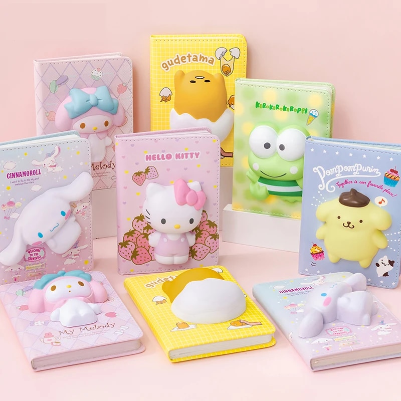 dairy books for girls Sanrio Mini Decompression Notebook Kawaii ...