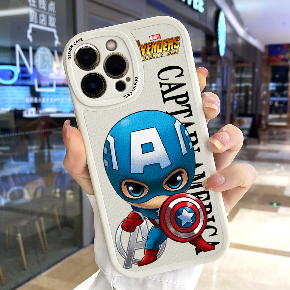 BILI for iPhone 12 Pro Max Cover Super Hero Lens Protection Soft PU ...